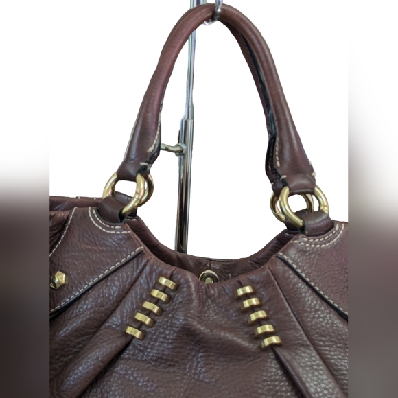 orYANY | Bags | Oryany Gwen Chocolate Brown Distressed Leather Multiple ...